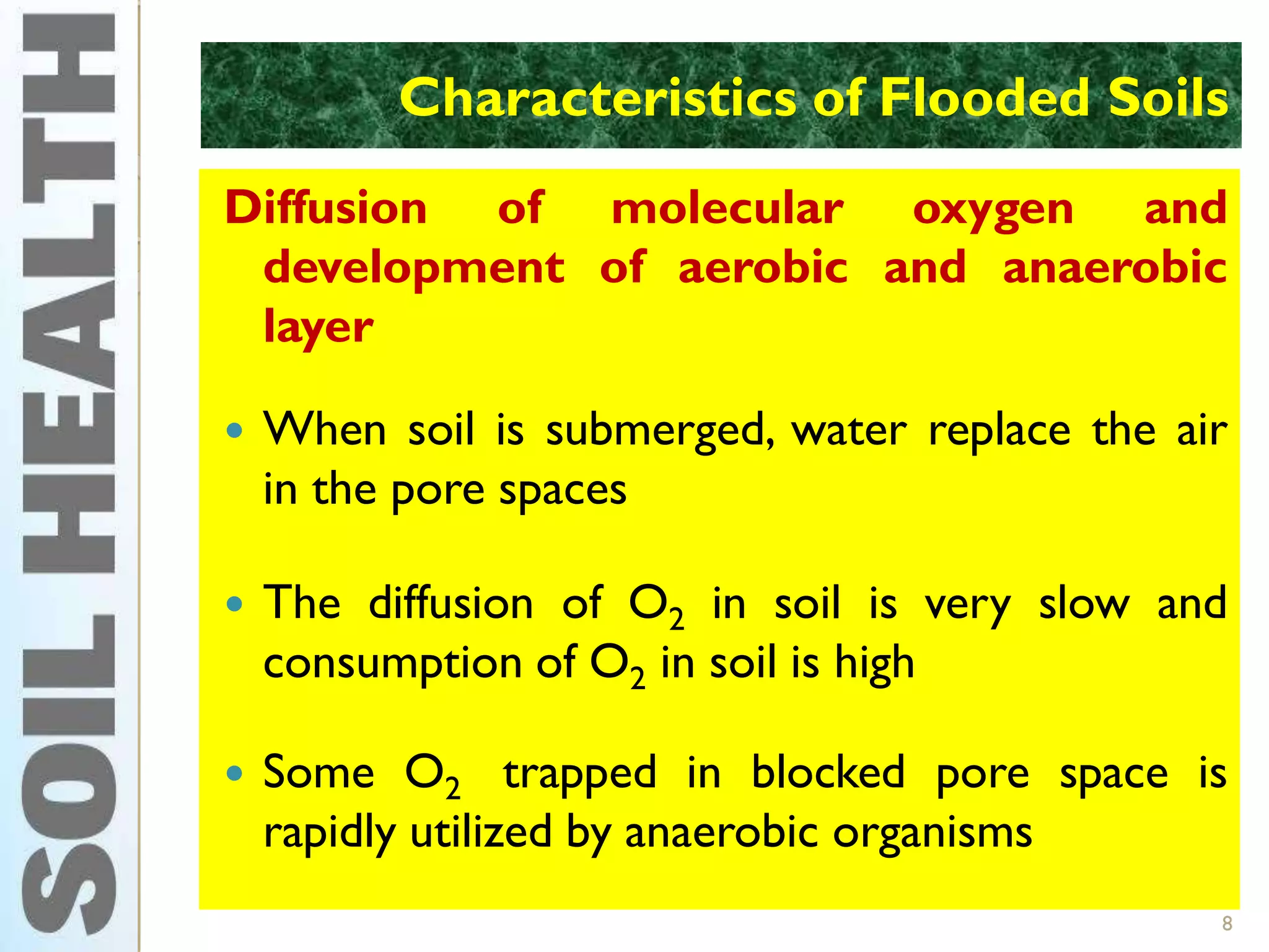 Flooded soils – formation, characteristics and management | PDF