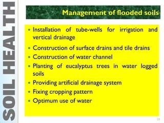 Flooded soils – formation, characteristics and management | PDF