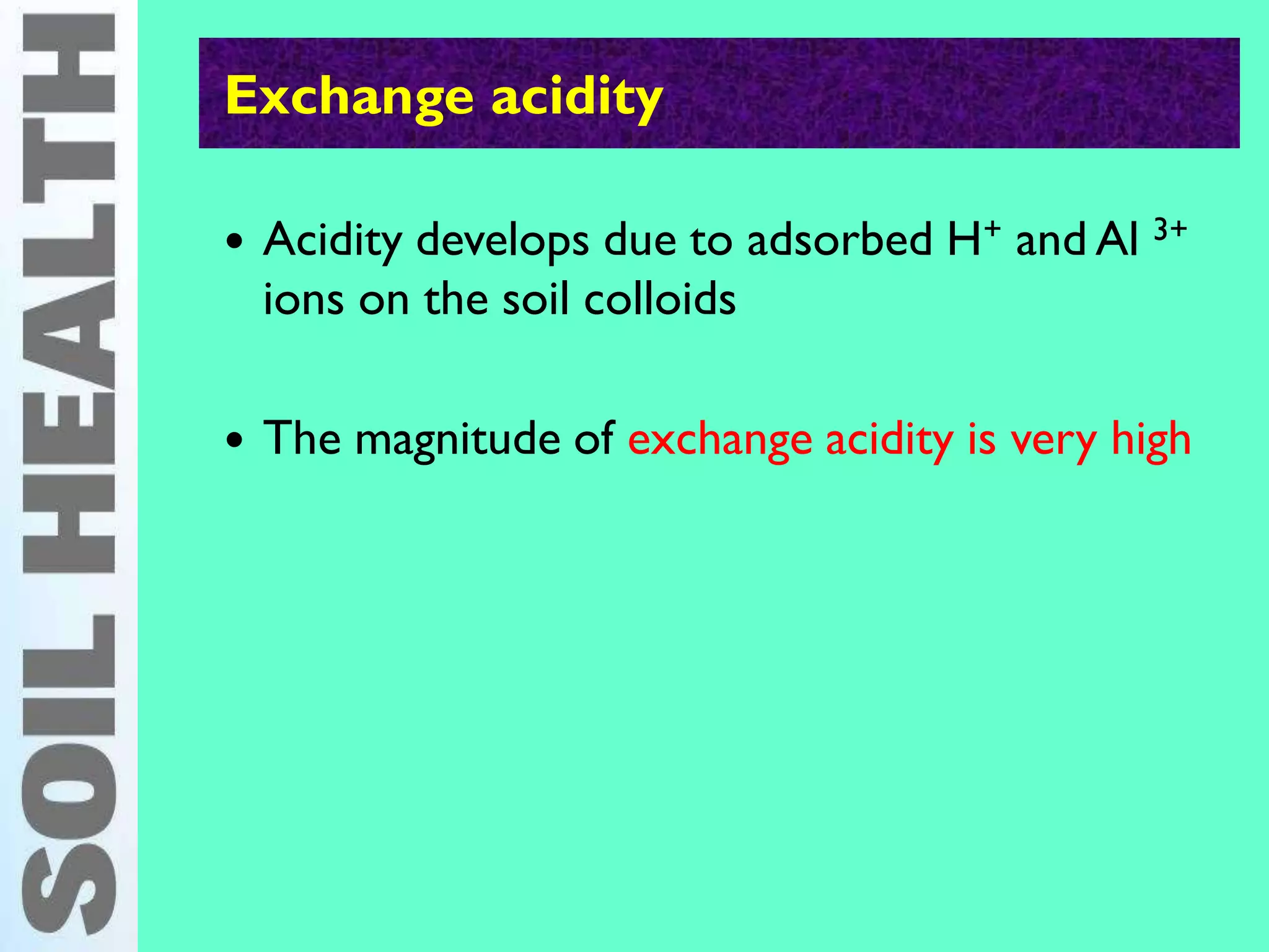 Acid soil and acid sulphate soil, genesis and characteristics | PDF