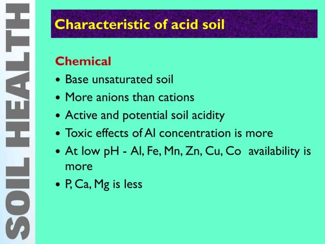 Acid soil and acid sulphate soil, genesis and characteristics | PDF