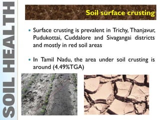 Soil crusting, soil compaction, sub soil hard pan, sand dunes and shallow soils ...