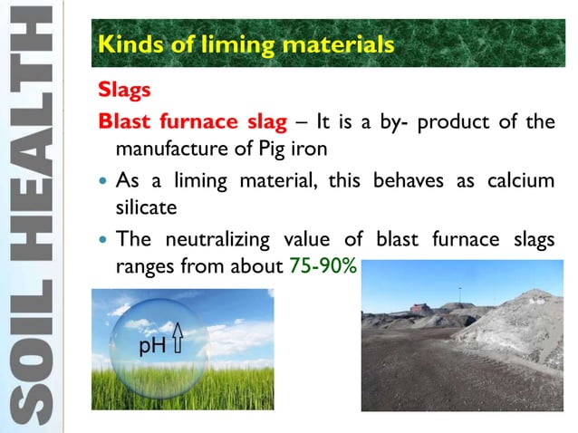 Lime requirement of acid soil, liming materials, reclamation and ...