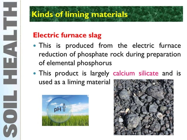 Lime requirement of acid soil, liming materials, reclamation and ...