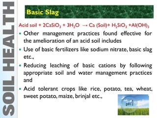 Lime requirement of acid soil, liming materials, reclamation and ...