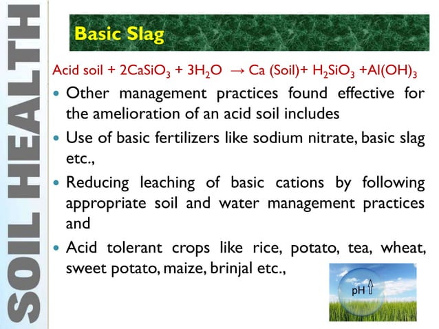 Lime requirement of acid soil, liming materials, reclamation and ...