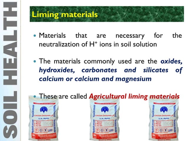 Lime requirement of acid soil, liming materials, reclamation and management of acid soil | PDF