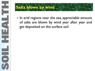 Formation & Classification of salt affect soils | PDF