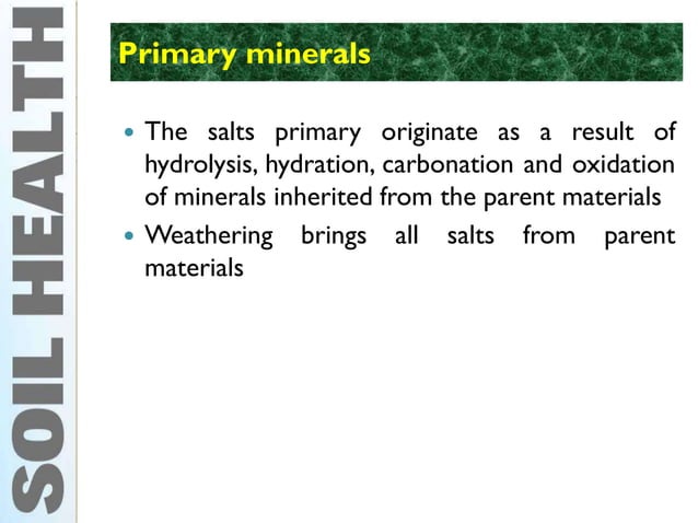 Formation & Classification of salt affect soils | PDF | Chemistry | Science