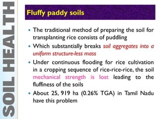 Soil physical constraints – slow permeable, excessively permeable soils ...
