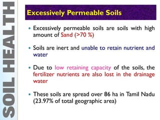 Soil physical constraints – slow permeable, excessively permeable soils ...