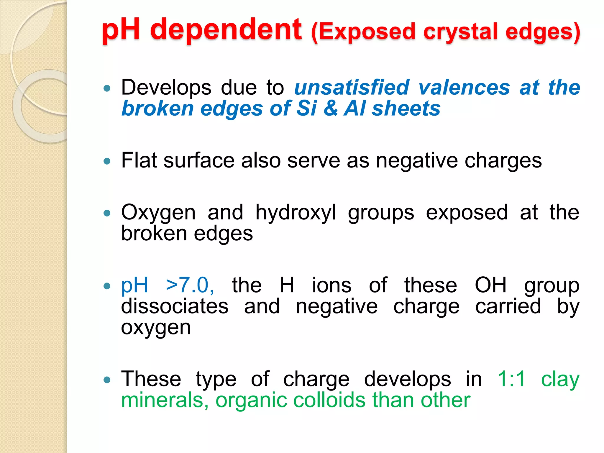 Sources of charges in soil | PPTX