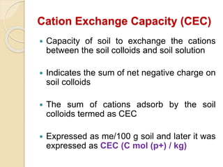 Sources of charges in soil | PPTX