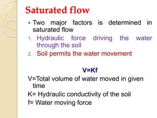 Soil water movement | PPTX