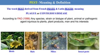 Lec. 1 rkp pidm_category of pests | PPTX
