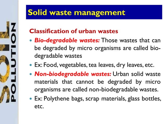 Prevention and mitigation of soil pollution