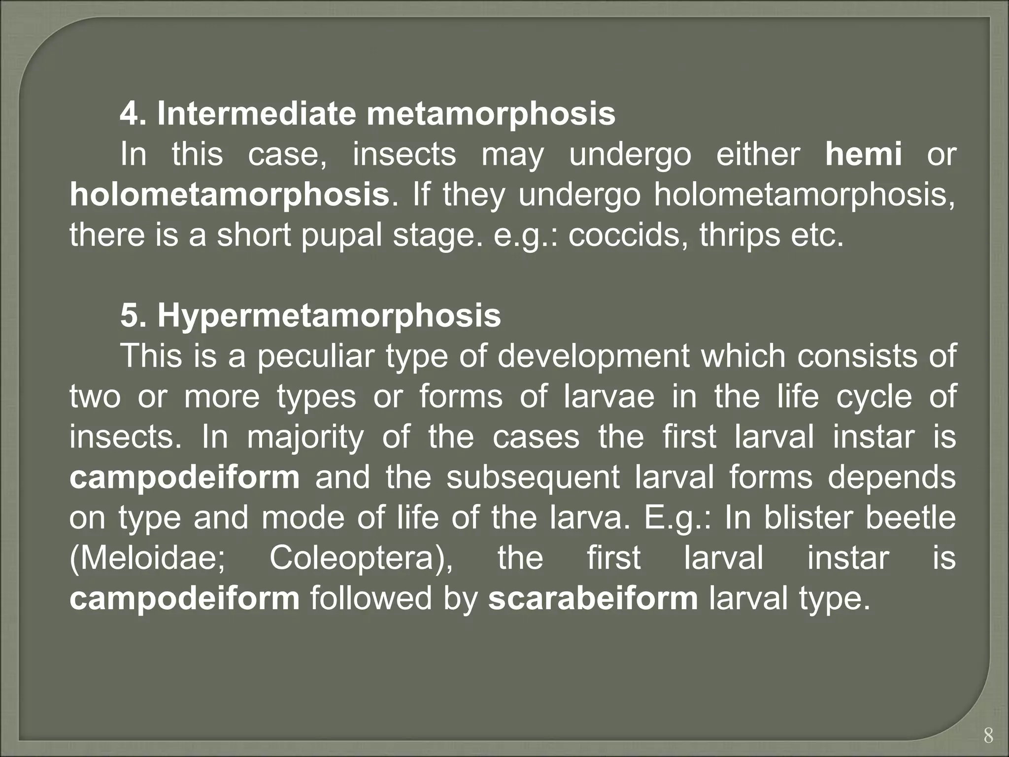 Lec. 14 Metamrphsis and types, diapause in insect.ppt