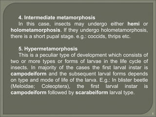 Lec. 14 Metamrphsis and types, diapause in insect.ppt