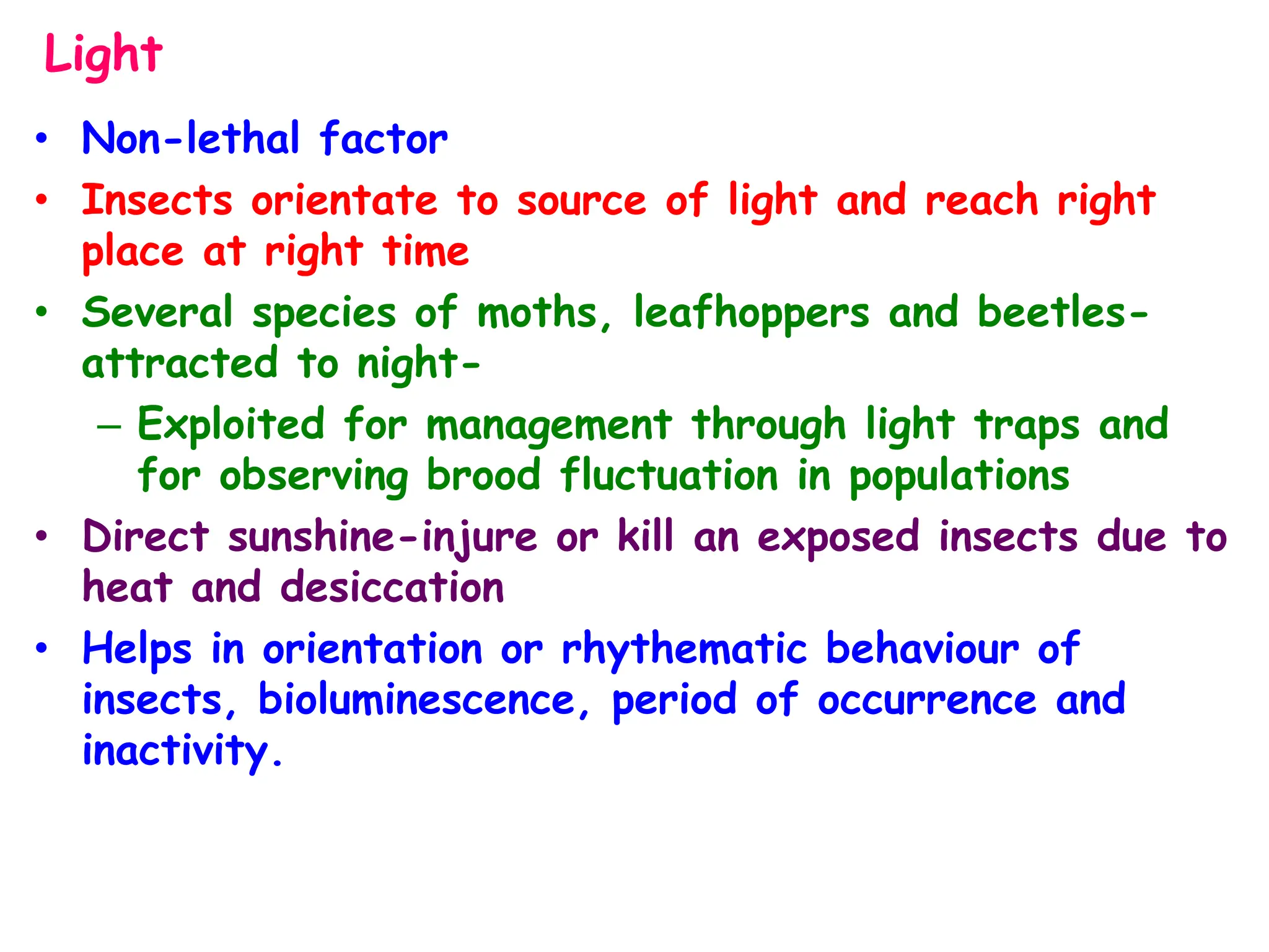 Lec. 14. Abiotic factors - Physical, nutritional and host plant ...