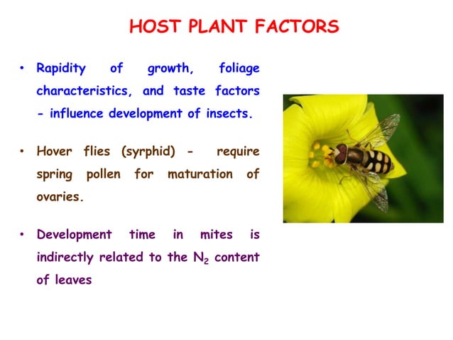 Lec. 14. Abiotic factors - Physical, nutritional and host plant ...