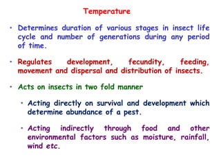 Lec. 14. Abiotic factors - Physical, nutritional and host plant ...