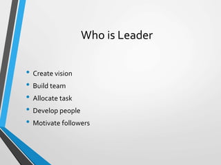Lec-24-1.pptx Leadership What Is Leadership | PPTX