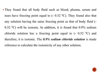 Lecture . One (isotonic solution ).pptx