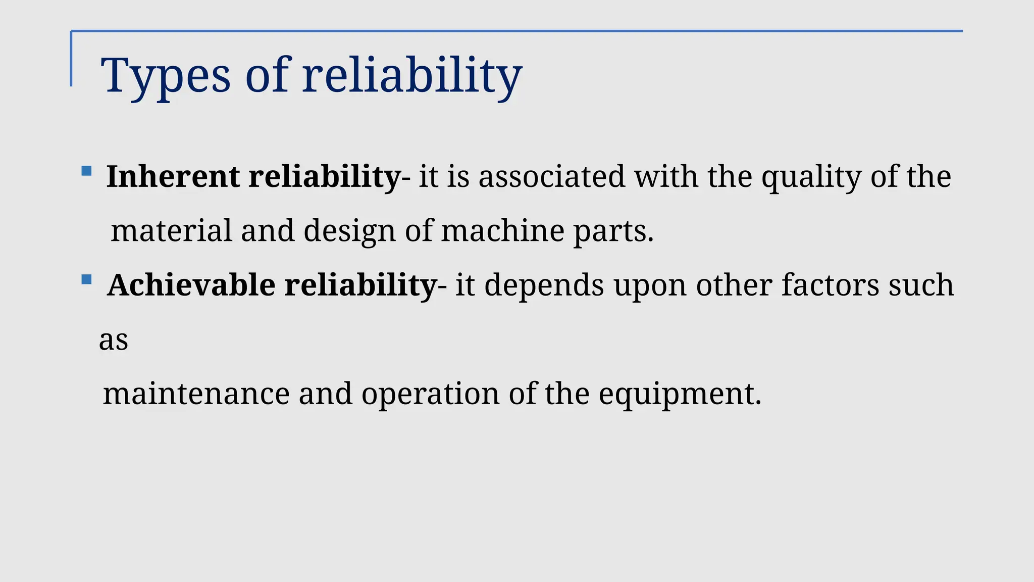 Reliability,maintainability and availability | PPTX