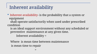 Reliability,maintainability and availability | PPTX | Operating Systems ...