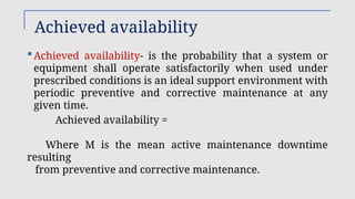 Reliability,maintainability and availability | PPTX | Operating Systems ...