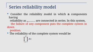 Reliability,maintainability and availability | PPTX