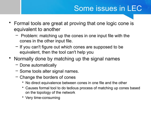 LEC.pptx lectrure on lec formal tool for vlsi | PPTX