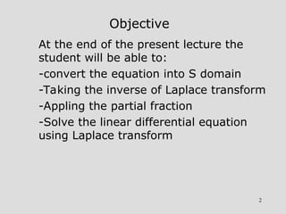 Laplace Transform convert the equation into S domain.ppt