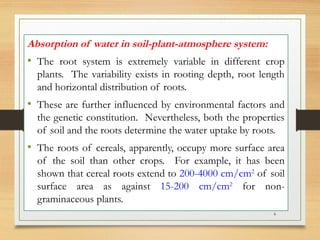 Lec.No. 7.Soil Plant Atmospheric Continum.pptx | Agriculture | Industries
