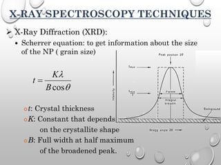 Nanoparticles characterization techniques | PDF
