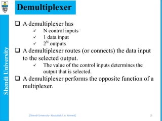 Digital system design lecture covering Multiplexers | PPT