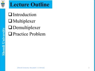 Digital system design lecture covering Multiplexers | PPT
