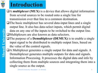 Digital system design lecture covering Multiplexers | PPT