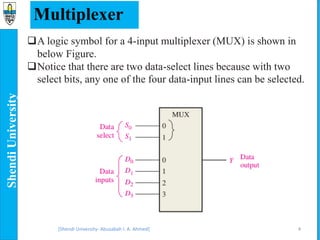Digital system design lecture covering Multiplexers | PPT