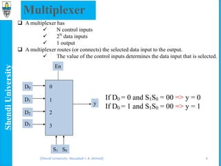 Digital system design lecture covering Multiplexers | PPT