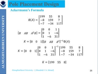 Linear Contol Systems design lecture number 10 | PDF