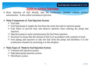 Fuel injection system used in CI engines | PDF
