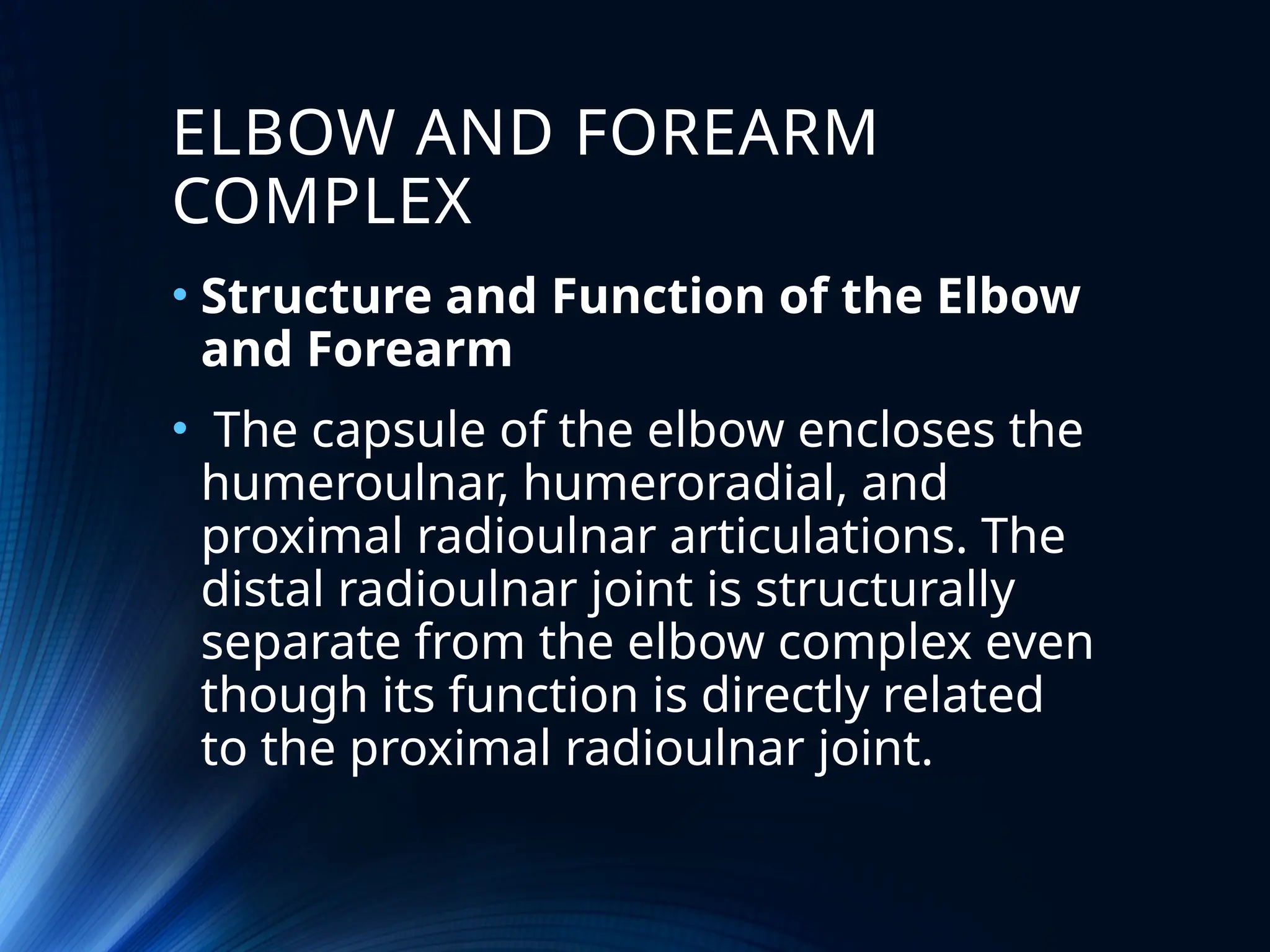 LEC.14. ELBOW.pptx MSK MSK MSK REHABILITATION | PPTX