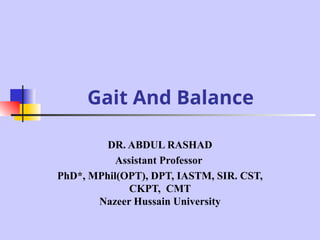 LEC.07. Gait.ppt during gait gait during gait gait | PPT