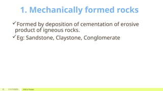 Lec.3. ROCKS-DEFINITION-FORMATION, CLASSIFICATION – IGNEOUS ...