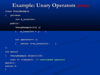 Lec 28 - operator overloading | PPT