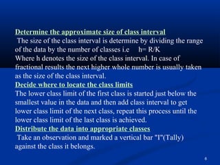 Classidication and Tabulation | PPT