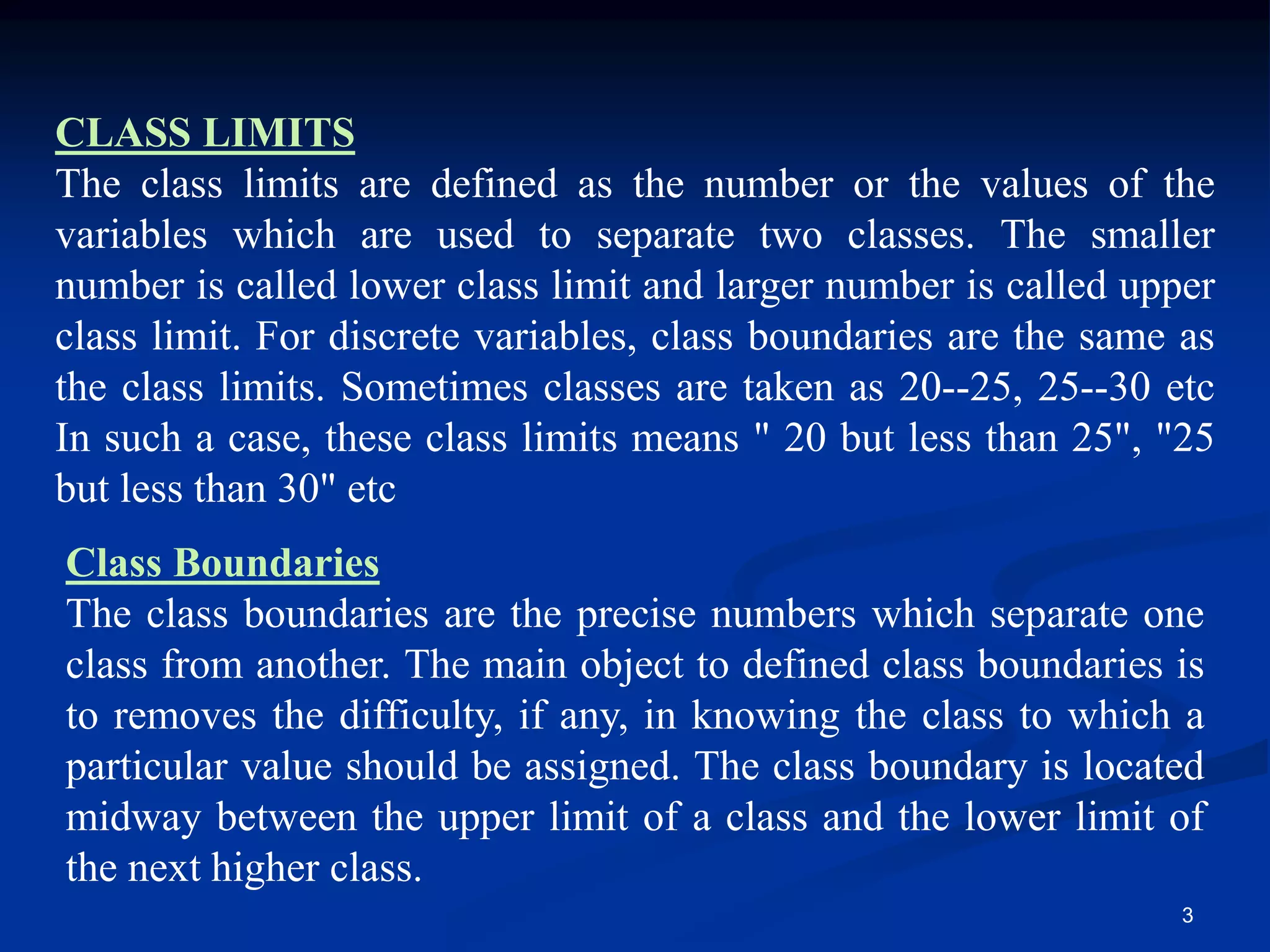 CLASSIFICATION AND TABULATION in Biostatic | PPT