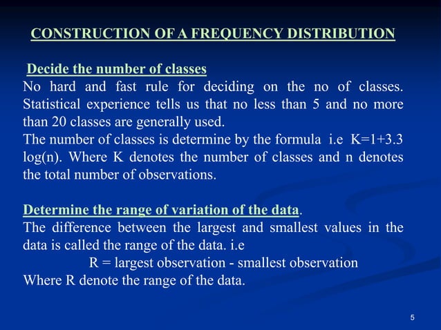 CLASSIFICATION AND TABULATION in Biostatic | PPT