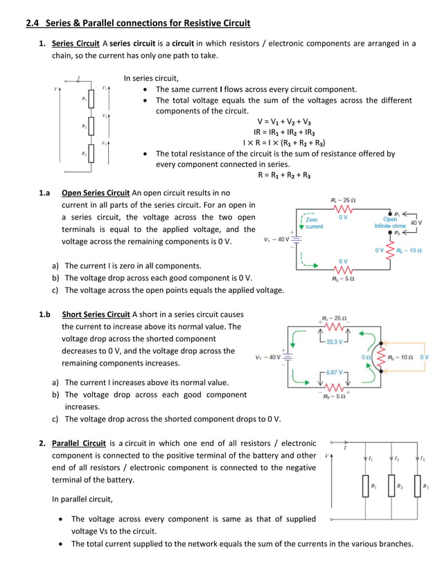 Lec 2 Ohms Law Voltage Source And Current Source Pdf Computer Networking Computing