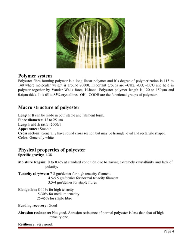 Polyester | DOC | Chemistry | Science